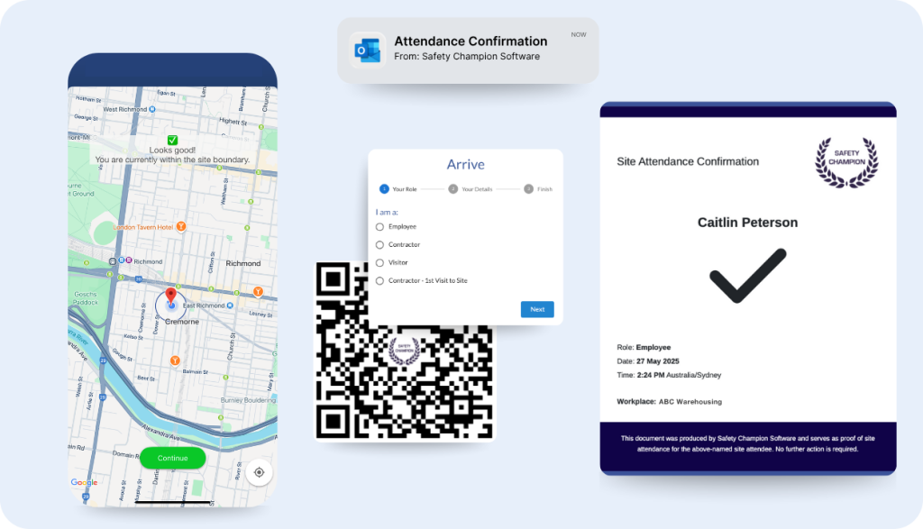Site Attendance Register - Safety Champion Software